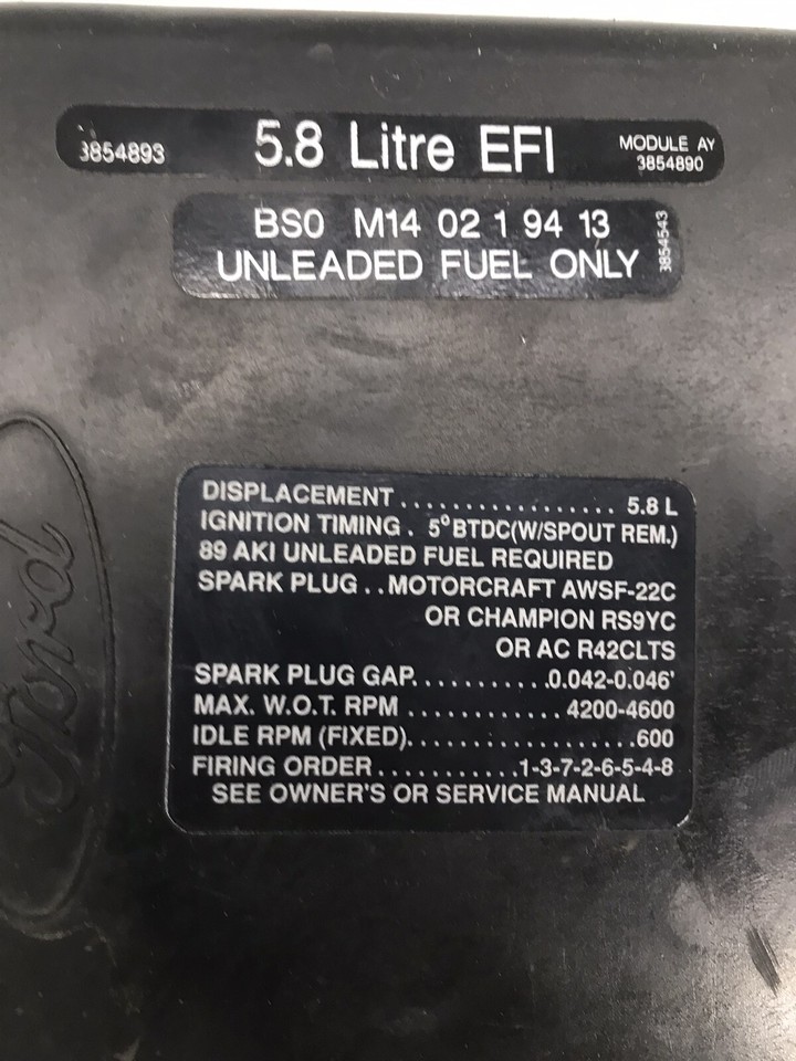 OMC 5.8 L 351 V8 Ford Marine Boat Engine ECU ECM CDI box computer ...