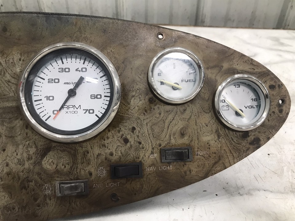 03 Bayliner 194 SF Boat gauges speedometer tachometer dash panel board ...