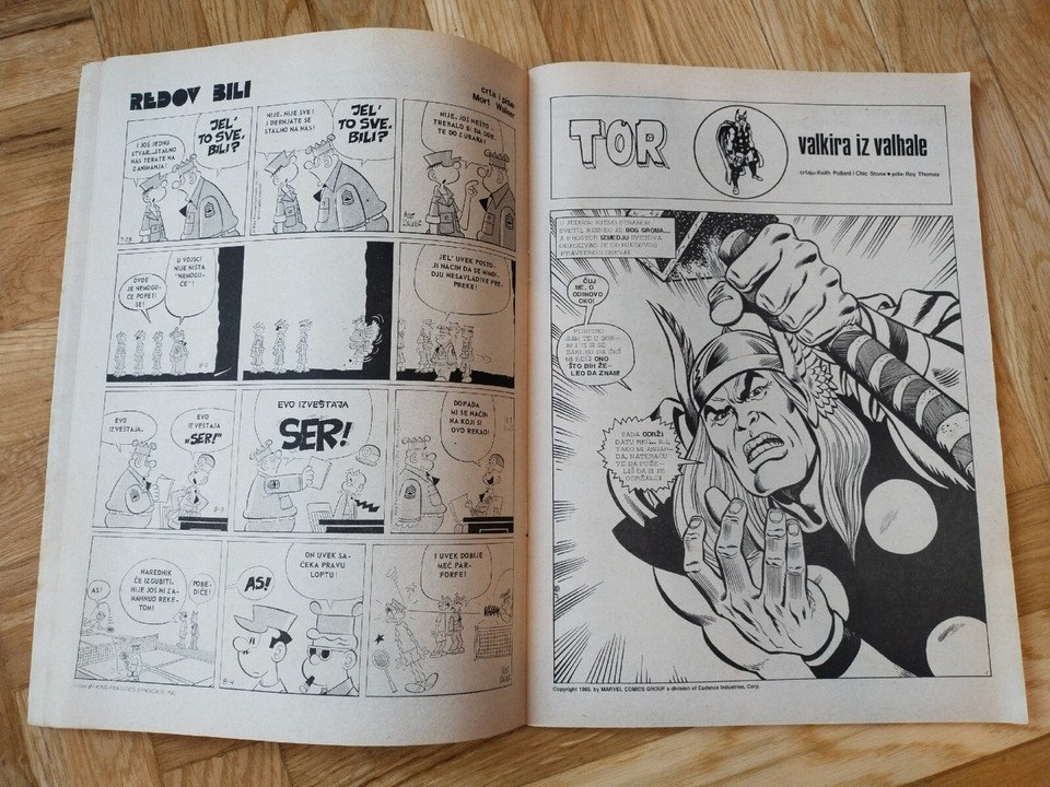RARE Vintage Yugoslavia 1980's Thor / AXA comic STRIPOTEKA 846 Serbian ...