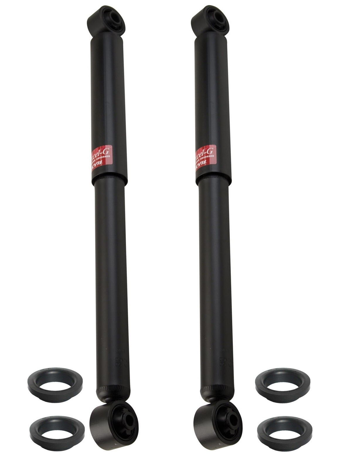 Rear Shocks & Coil Spring Insulators Kit KYB Excel-G For Pontiac Aztek ...