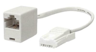 Kauden BT431A UK BT Phone Plug to RJ45 Socket Line Adaptor Network LAN ...