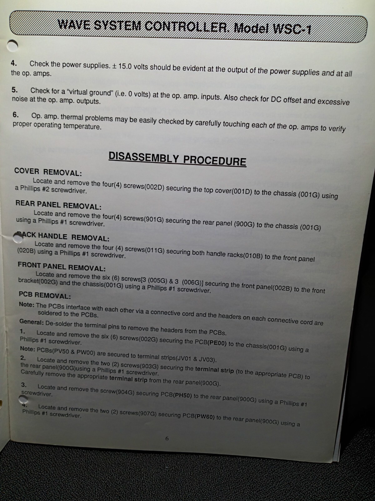 BOSE WSC-1 Service Manual Original Wave System Controller | eBay