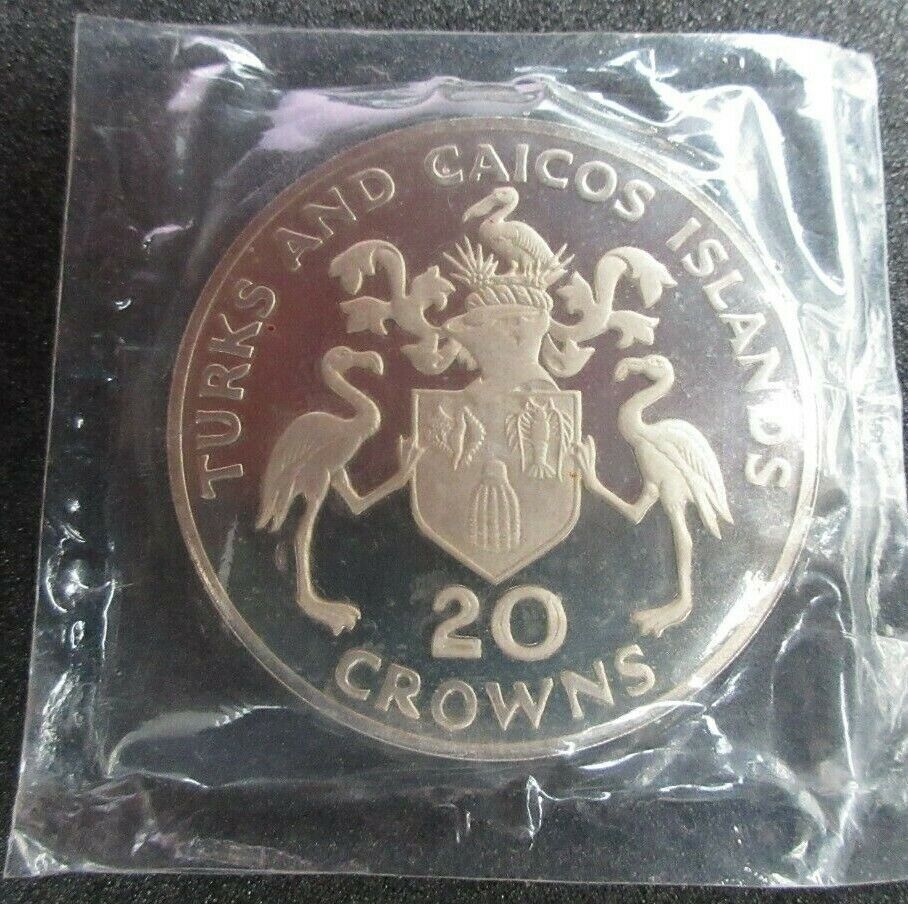 1974 WINSTON CHURCHILL CENTENERY 45MM ROYAL MINT SILVER PROOF 20 CROWNS ...