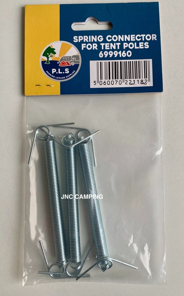 3 x Awning Tent Pole Spring Joints Pole Spring Connector Springs | eBay UK