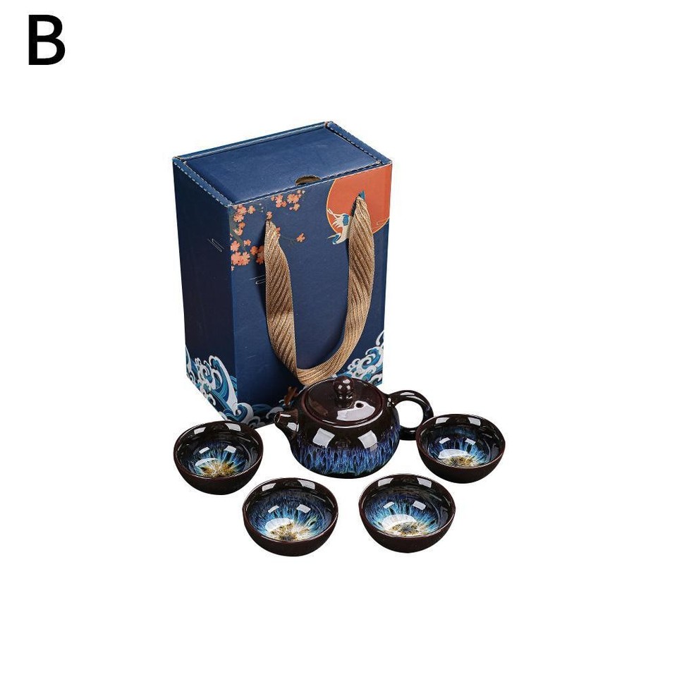 Ceramic Tea Pot and Cup Set Teaware Kung Fu Tea Set and Jun Cup Teapot ...