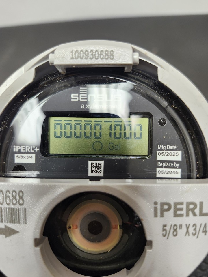 Sensus iPERL Short Water Meter - MTR 5/8-3/4 IPERL+ 8WHL1A.1G 3TS SMART ...