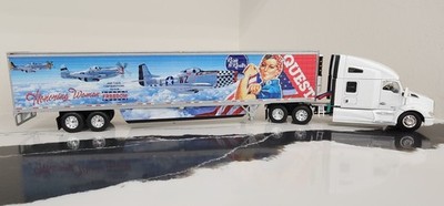1 64 dcp kenworth with Quest Reefer Trailer with fighter jets on side ...