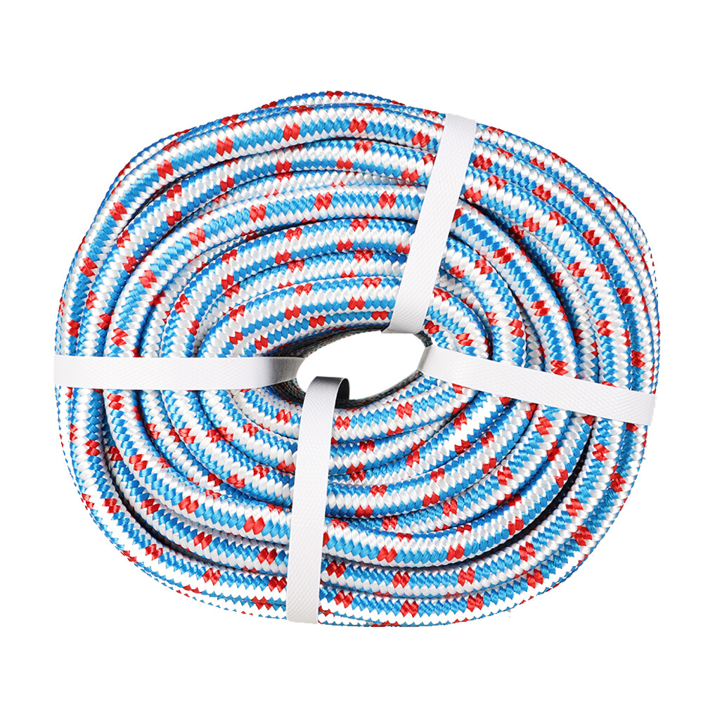 16 Strand Braided Nylon Core Polyester Arborist Tree Climbing Rope 1/2 ...