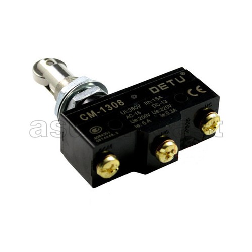 Micro Limit Switch Momentary Metal Wheel Roller CM-1308 1308 NO-COM-NC ...