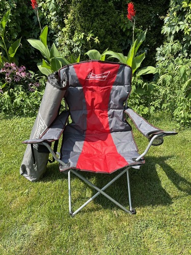 Budweiser RARE BIC Brand Tailgating Collapsible Lawn Chair With ...