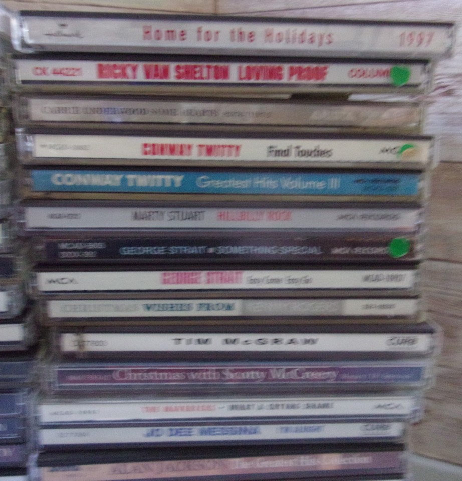 Lot of 59 Country Music CDs on 71 Discs -Conway- Garth -Alan- Country ...