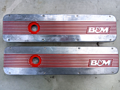 "B & M" Aluminum Tall 2 Piece Valve Covers Small Block Chevy '59-'86 ...
