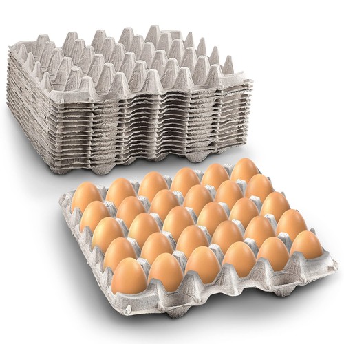 Pulp Fiber Egg Flat Cartons Holds 30 Eggs - Egg Crate for Chicken Farm ...