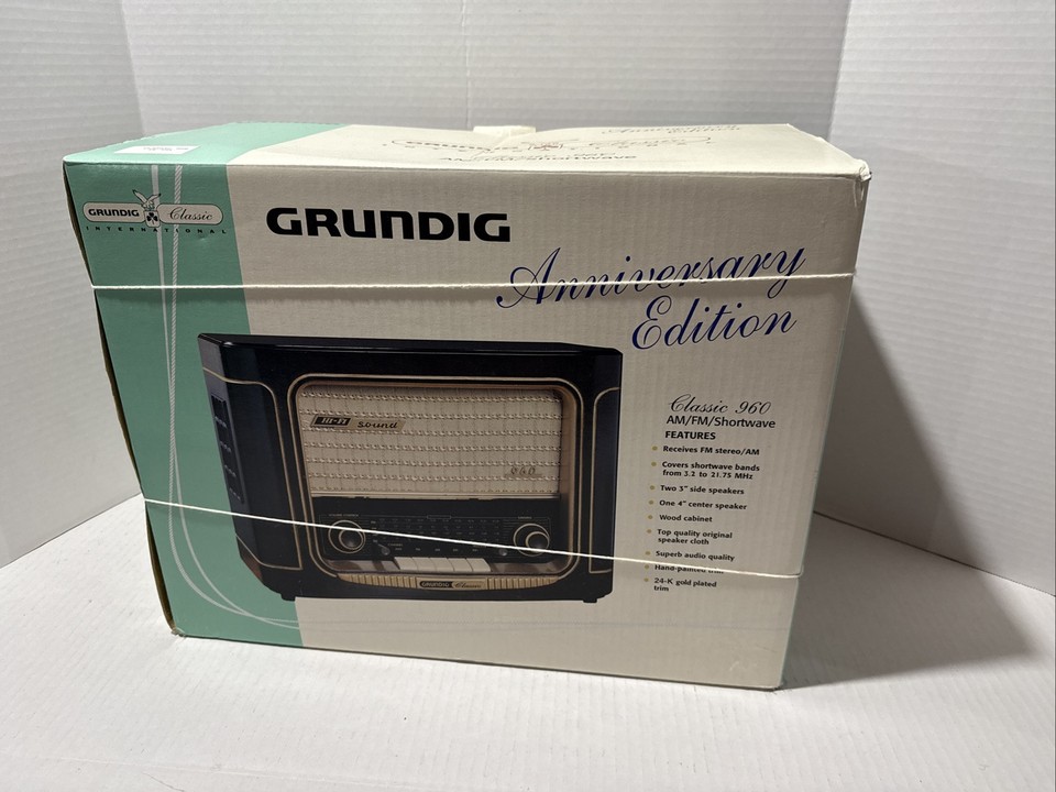 NEW Grundig Classic Model 960 AM FM Shortwave Radio Anniversary Edition ...