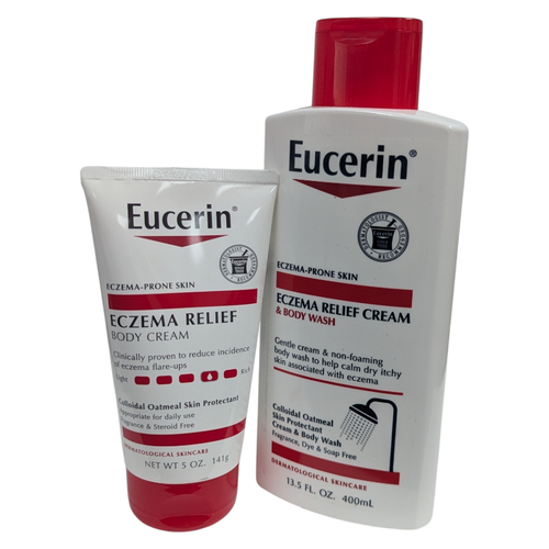 Eucerin Eczema Relief 2pc Set (Body Wash & Body Cream) See Notes: | eBay
