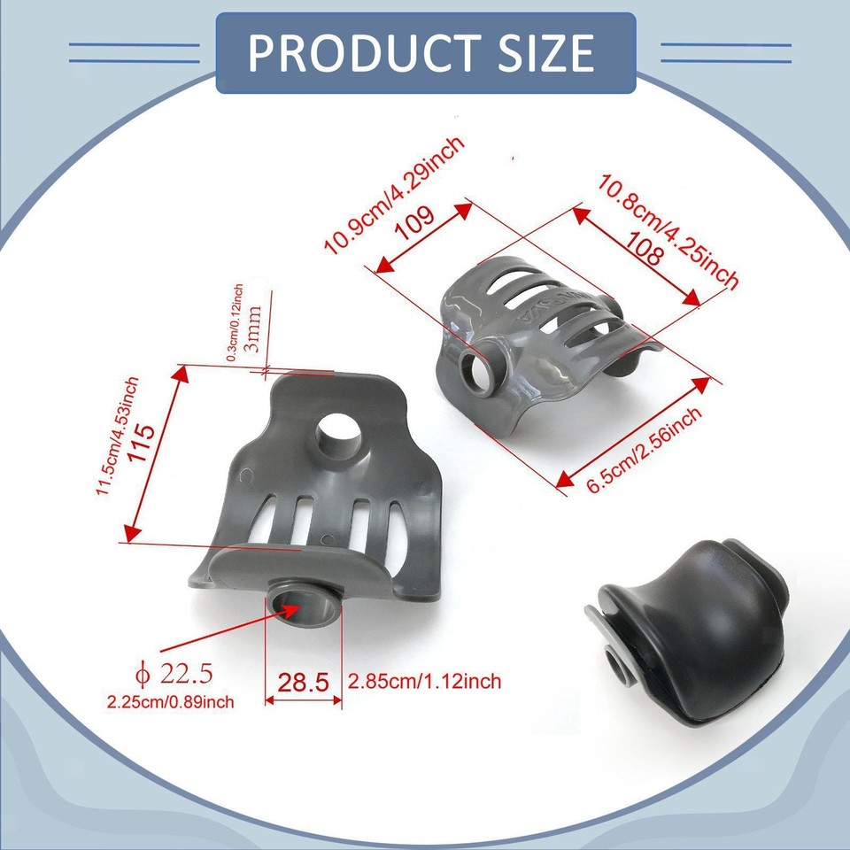 2 Pieces Inversion Table Leg Clamp Cushion Stable Support Repair Parts ...