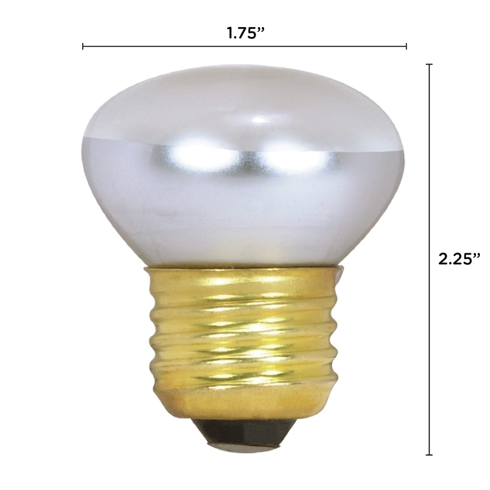 Satco S3601 25R14 R14 Stubby Bulb Dimmable Reflector 25W 120V Medium ...