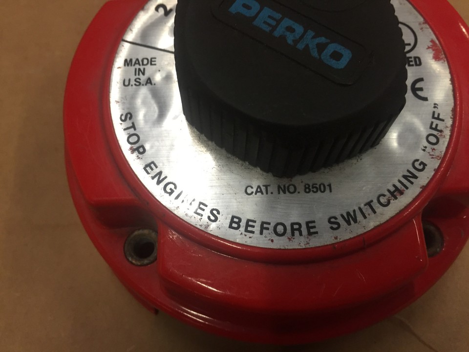 * Perko Dual Battery Cutoff Switch Marine Selector Cat No 8501 | eBay