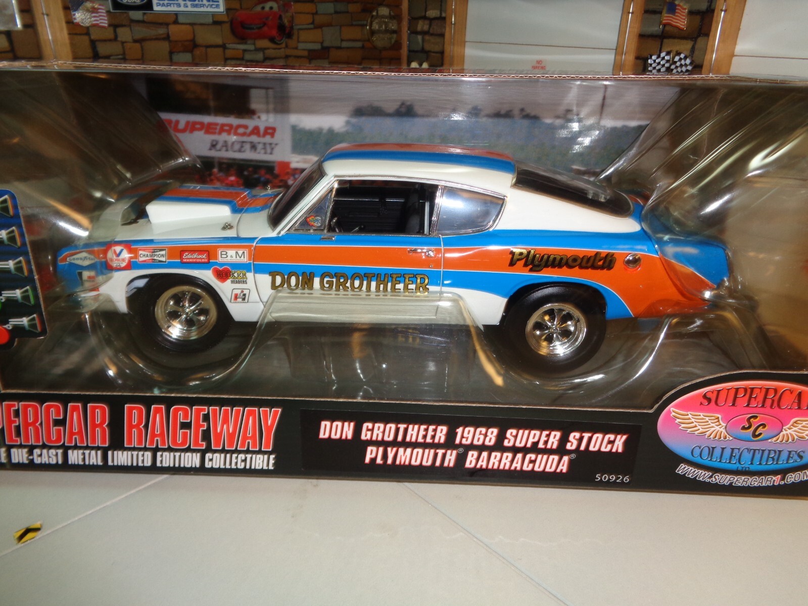 1/18 Highway 61 Supercar 1968 Plymouth Barracuda Don Grotheer | eBay