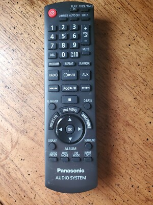 Genuine OEM - Panasonic Audio System Remote Control N2QAYB000518 - Very ...