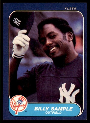 1986 Fleer Billy Sample ` New York Yankees #118 | eBay