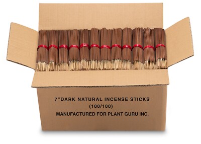 Unscented Incense Sticks 7" Bulk Wholesale DARK BROWN Natural Blanks ...