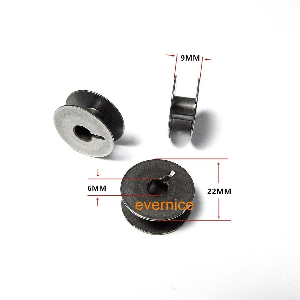 10 Pcs Completely Flat Steel Bobbins #9033 For Pfaff ...