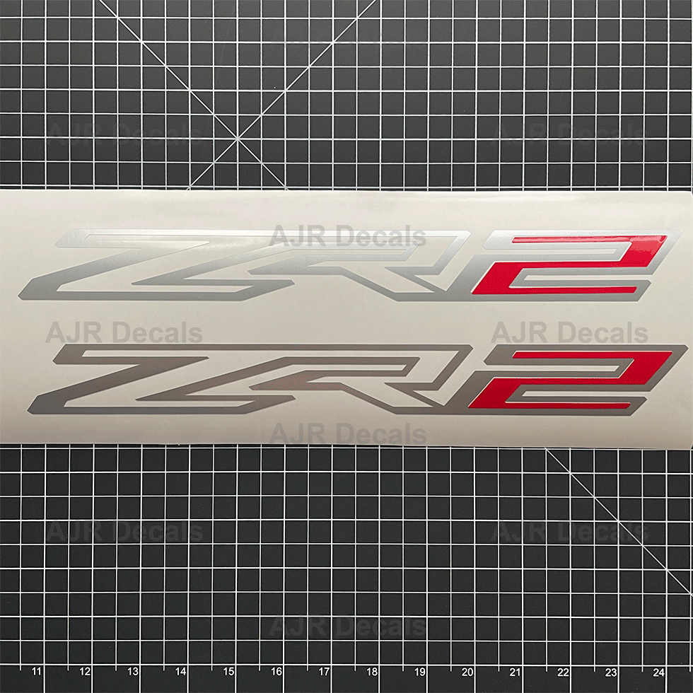 ZR2 Decals Fits Chevy Colorado Bedside Truck Sticker 2017-2020 Z Red MB ...