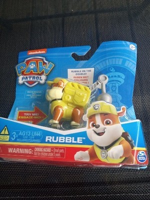 Nickelodeon Paw Patrol Rubble w/ Pup Pack & Phrases "NEW" | eBay