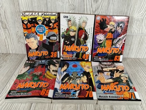 Naruto Lot Of 6 Masashi Kishimoto Books Volumes 36,48,63,69,70,And 71 ...