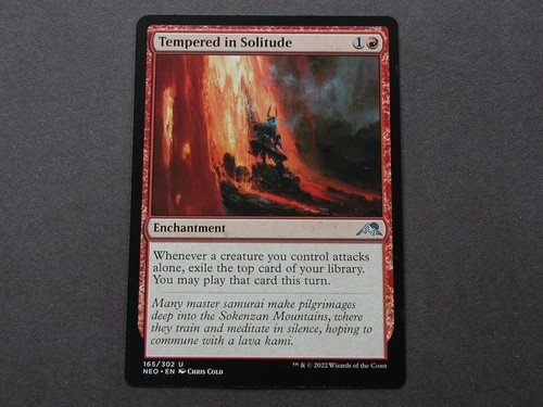 2022 MTG Uncommon Enchantment "Tempered in Solitude" NM+ Magic Card ...