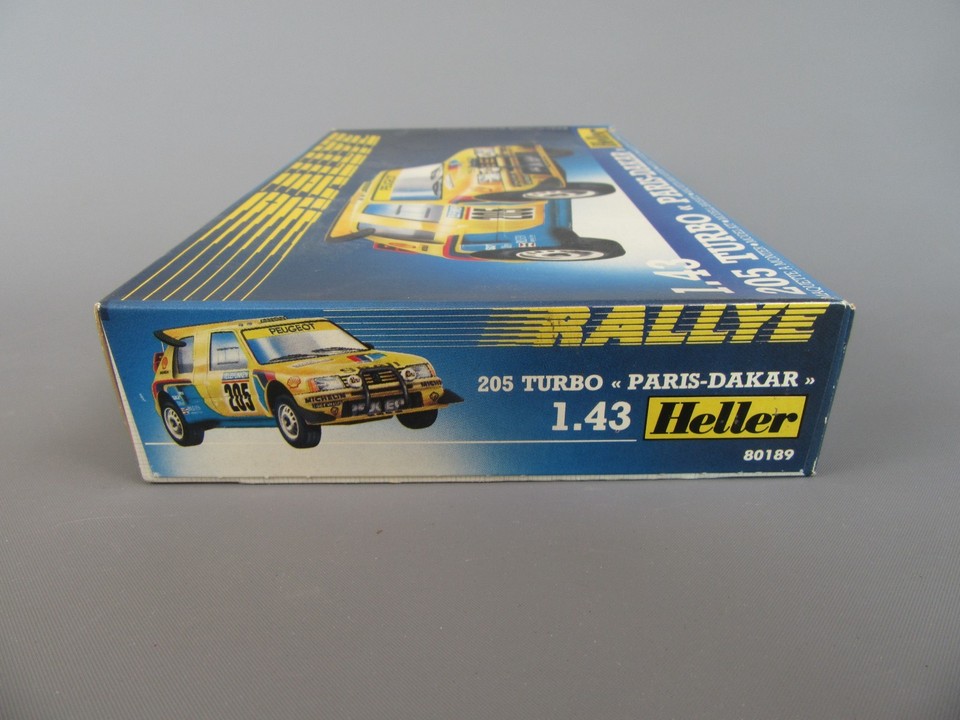 D456 Maquette Heller Réf 80189 Peugeot 205 T16 Rallye Paris Dakar 1/43 ...