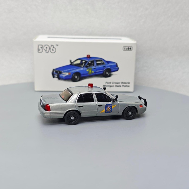 596 1:64 Ford Crown Victoria Michigan State Police Chase Varnish Car | eBay