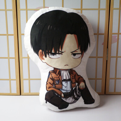 Attack On Titan Levi·Ackerman Anime Double-sided Plush Cushion Pillow ...