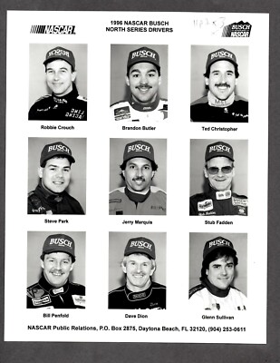1996 Crouch Butler Press Kit Photos NASCAR Busch North Series Car ...