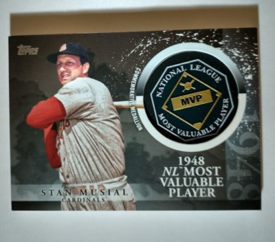 Stan Musial 2023 TOPPS UPDATE SERIES 1948 NL MVP AWARD WINNER MEDALLION ...