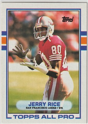 1989 Topps - JERRY RICE - ALL PRO #7 - San Francisco 49ers | eBay
