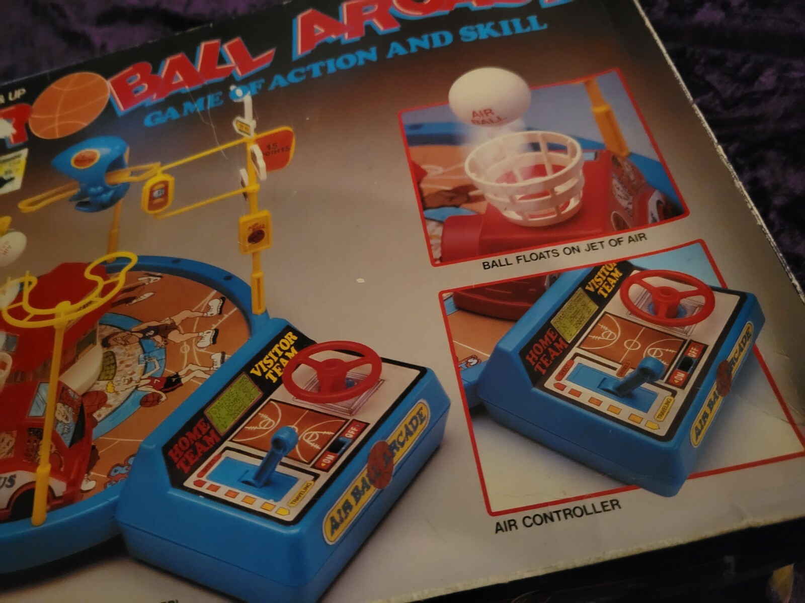 VINTAGE ! AIRBALL ARCADE GAME OF ACTION AND SKILL BOARD TABLETOP ...