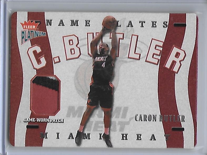 2002-03 Fleer Platinum CARON BUTLER Name Plates game worn patch /280 ...