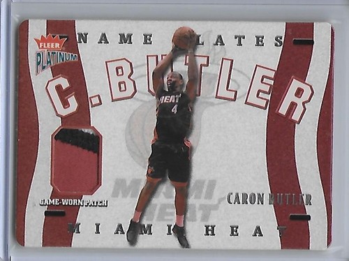 2002-03 Fleer Platinum CARON BUTLER Name Plates game worn patch /280 ...