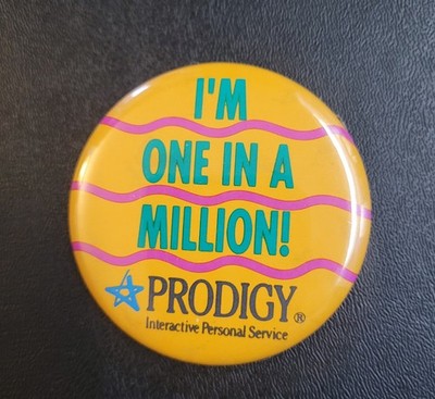 Vintage Pinback Button - IBM Sears Prodigy Interactive - One in a ...