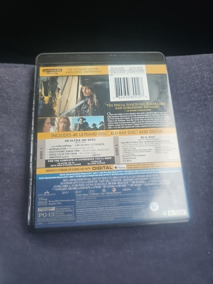 Pirates of the Caribbean: Dead Men Tell No Tales (Ultra HD, 2017 ...