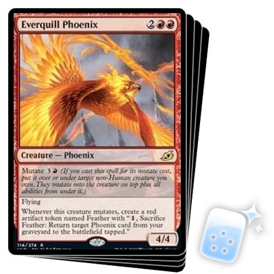 EVERQUILL PHOENIX X4 Ikoria IKO Magic MTG MINT CARD | eBay
