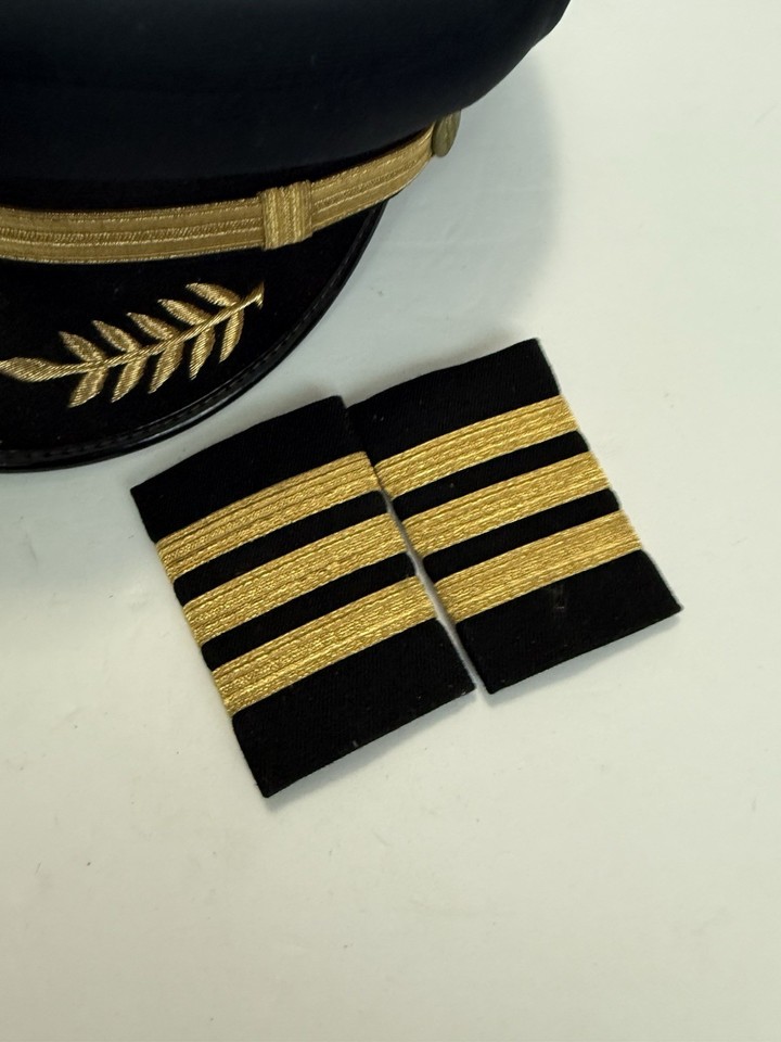 Vintage Airline Pilot Uniforms Hats Pins Delta Comair World | eBay