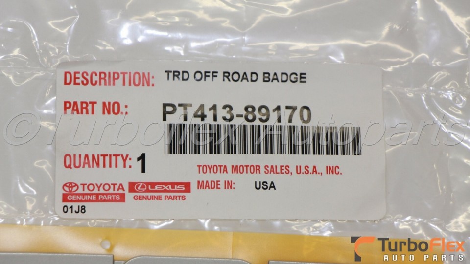 Toyota 4Runner 2010-2024 TRD Off Road Silver Emblem Genuine PT413-89170 ...