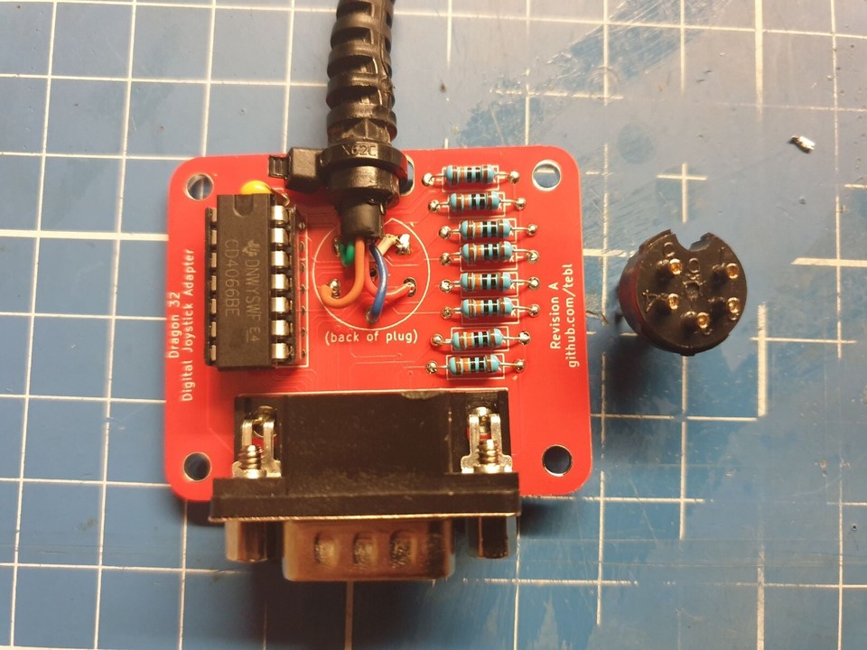Tandy 1000 series Universal Joystick Adapter Color computer Tandy coco ...