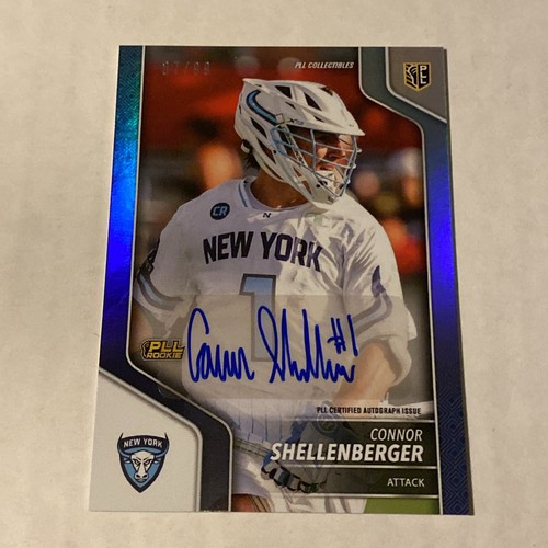 2024 Premier Lacrosse League Blue AUTOGRAPH card CONNOR SHELLENBERGER 7 ...