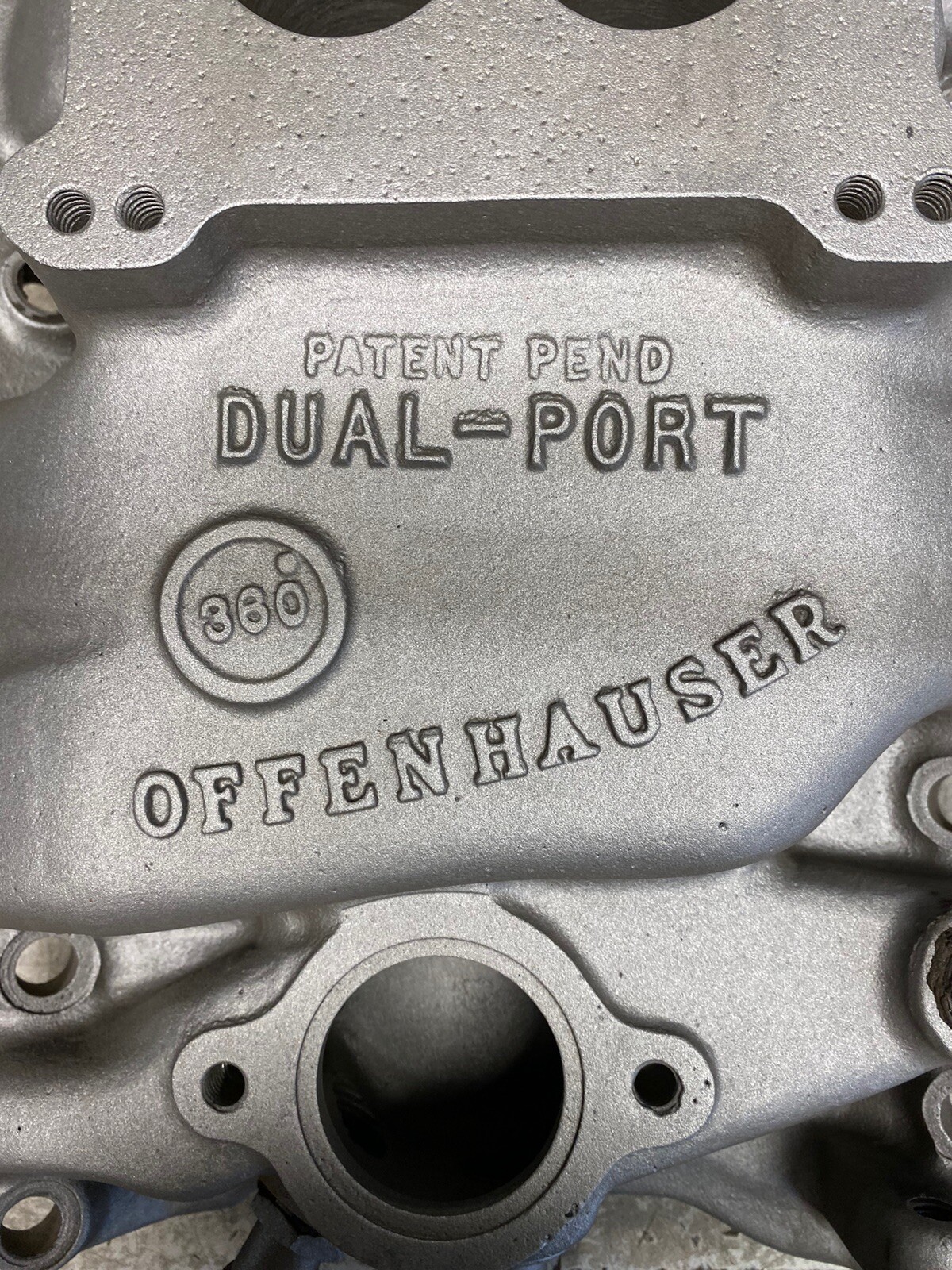 Offenhauser Dual Port BBC Intake Manifold 360 Degree Big Block Chevy ...
