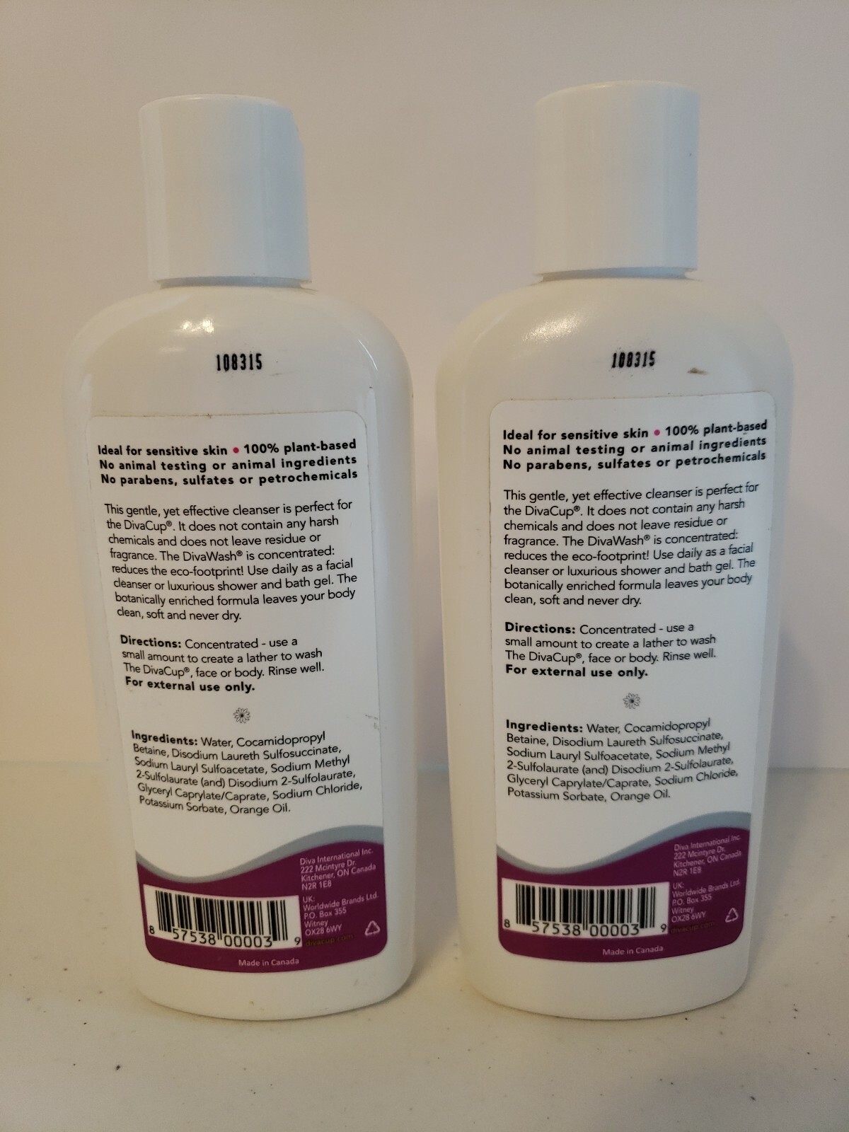 NEW! DIVA CUP DivaWash pH Balanced Natural DivaCup Cleaner 6 fl. oz ...