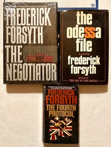 FREDERICK FORSYTH 2 HARDCOVER 1 PAPERBACK BOOK LOT THE ODESSA FILE ...